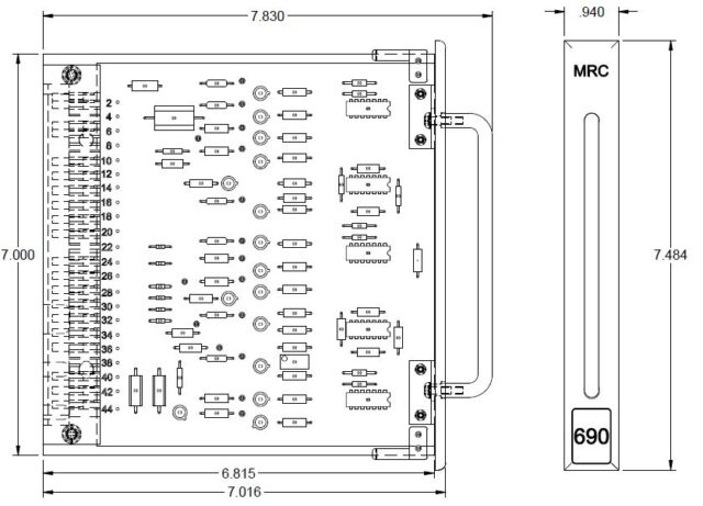 Model 468, FD690 Diameter Correction Amplifier Board - Matrix Railway ...