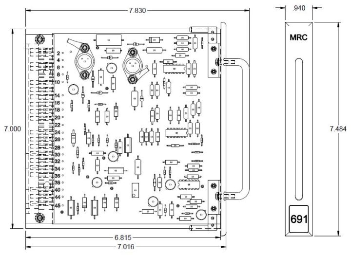 Model 468, FD691 Differential Detector Board - Matrix Railway Corporation®